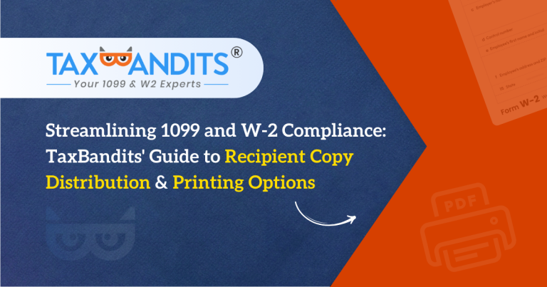 Streamlining 1099 and W-2 Compliance: TaxBandits’ Guide to Recipient ...